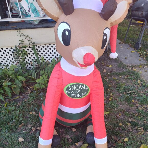 Holiday | 45 Christmas Inflatable Rudolph The Red Nosed Reindeer ...